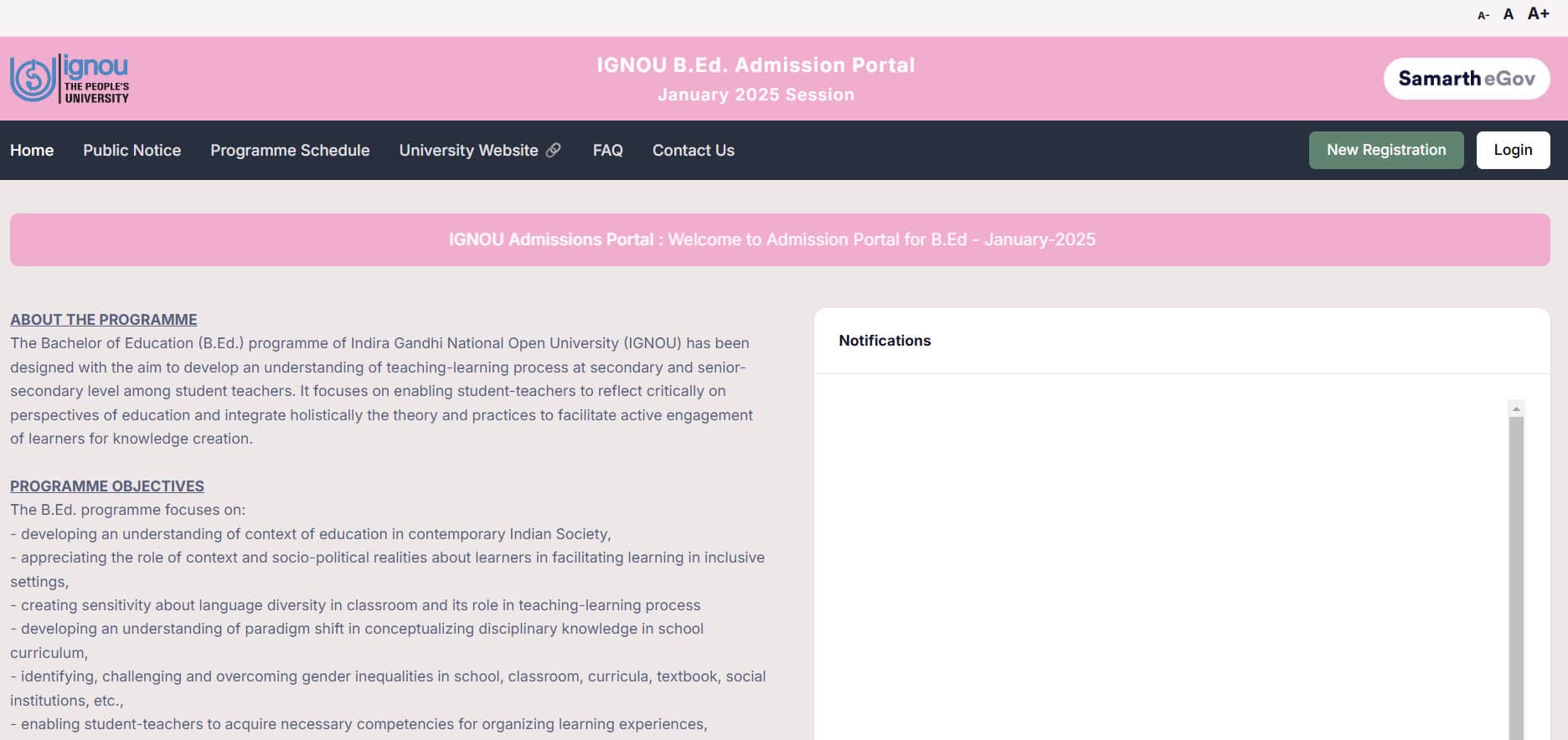 IGNOU BEd Application Form 2025 (Extended), Application Details, Last Apply Date